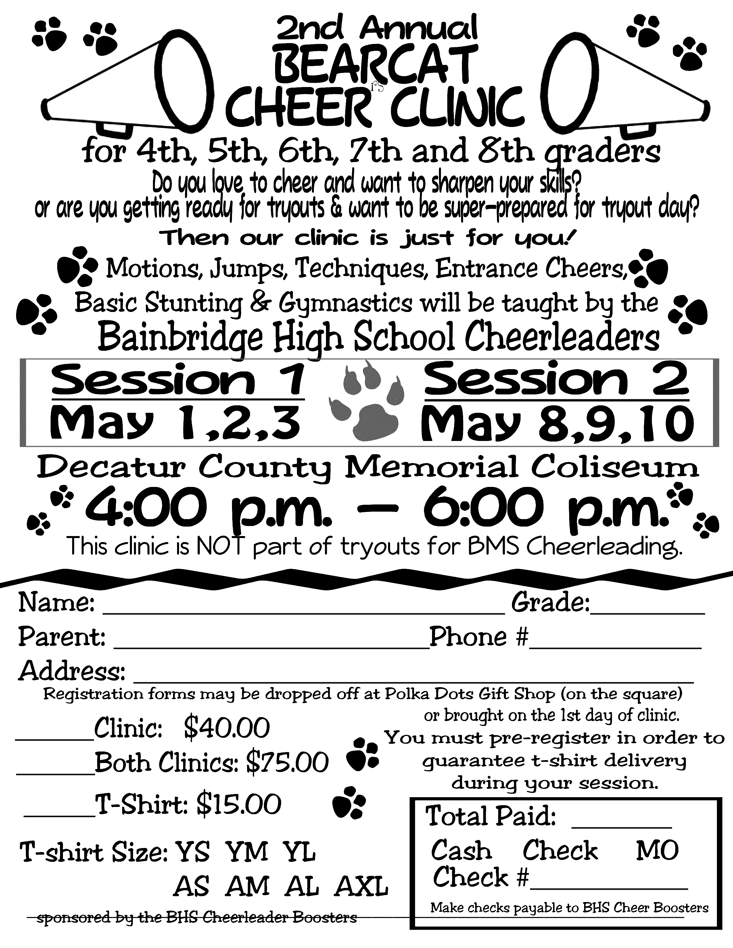 Cheerleading clinics to be held - The Post-Searchlight | The Post ...