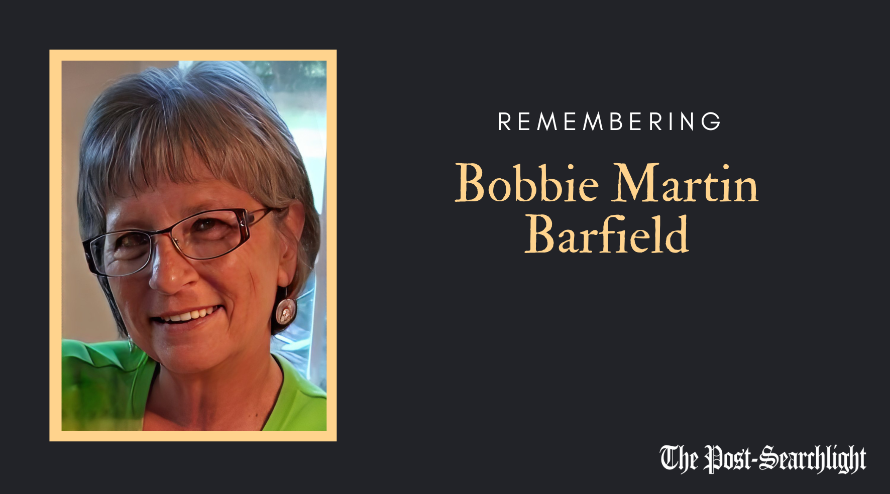 Bobbie Martin Barfield | The Post-Searchlight