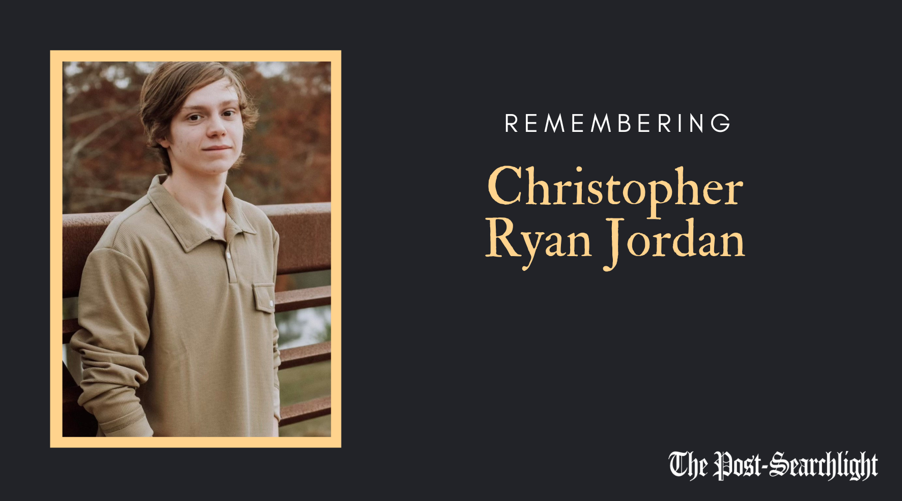 Christopher Ryan Jordan | The Post-Searchlight