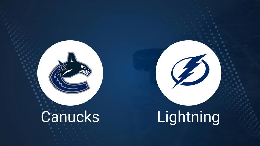 Where to Watch Vancouver Canucks vs. Tampa Bay Lightning on TV or ...