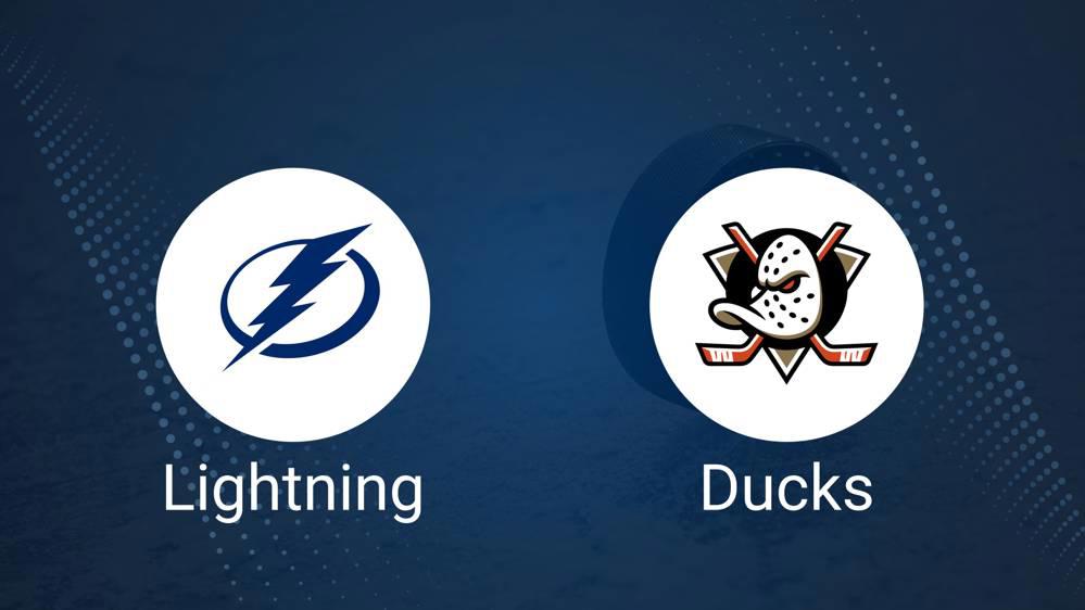 How to Pick the Lightning vs. Ducks Game with Odds, Spread, Betting ...